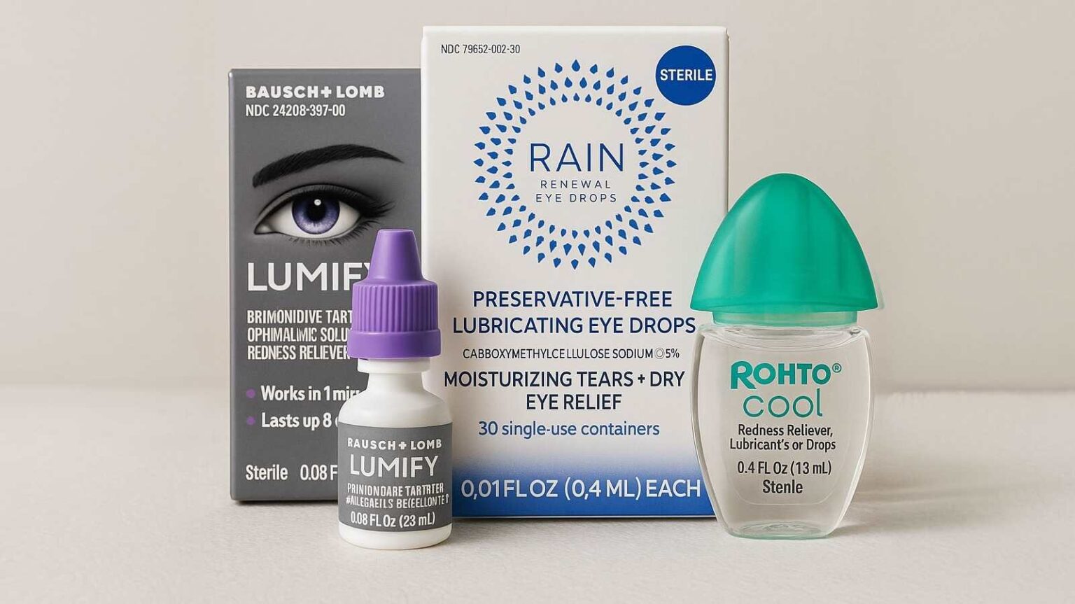 Rain Vs Lumify Vs Rohto: Best Eye Drops Compared